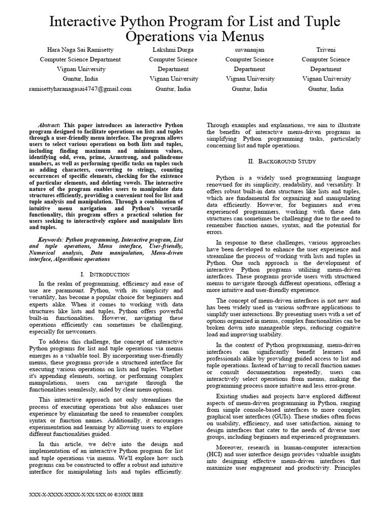 PP - Iee - Document - For - t3 Target | PDF | Usability | Menu (Computing)