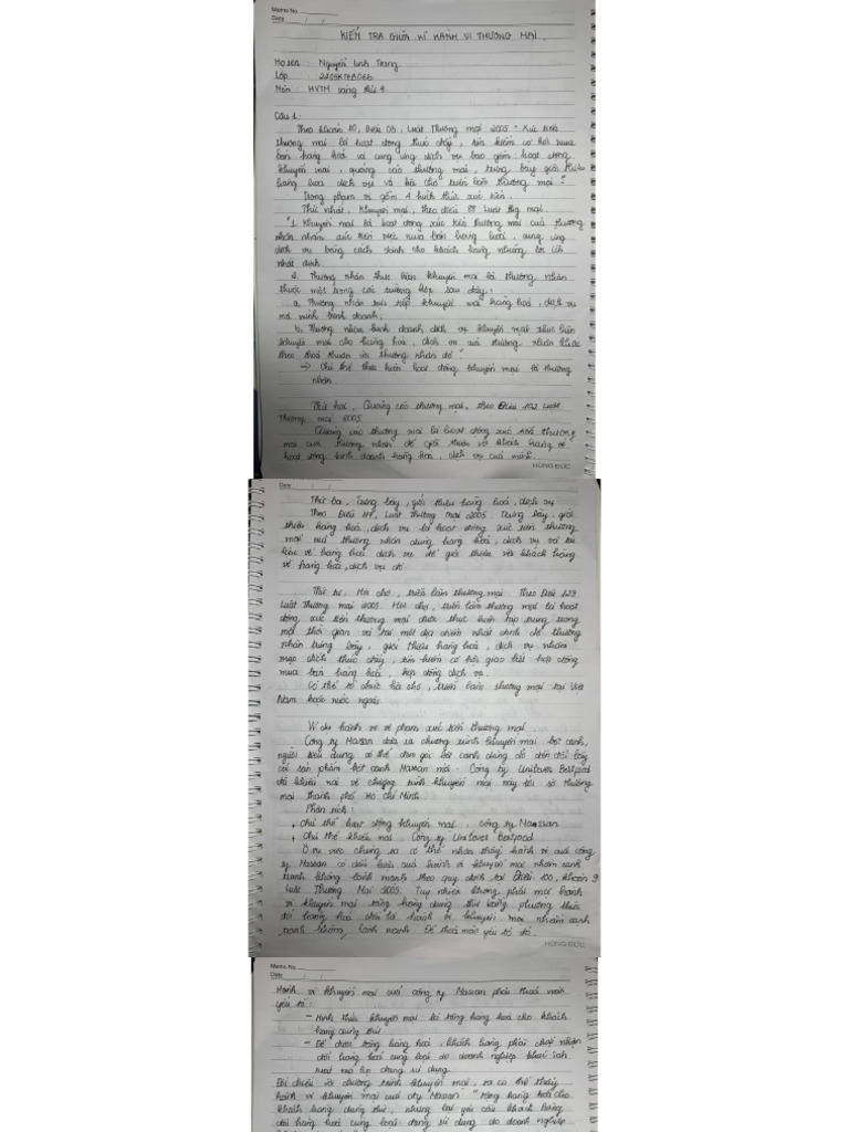 Ktra cuối HVTM | PDF