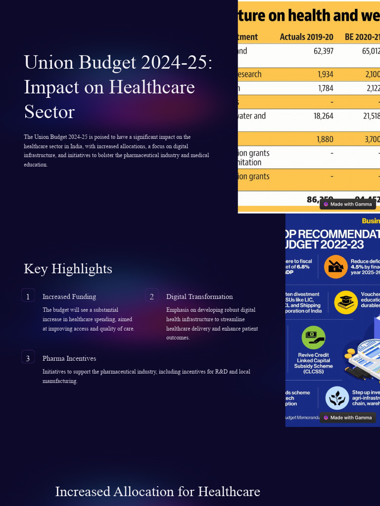 Union Budget 2024-25: Healthcare Impact | PDF | Health Care ...