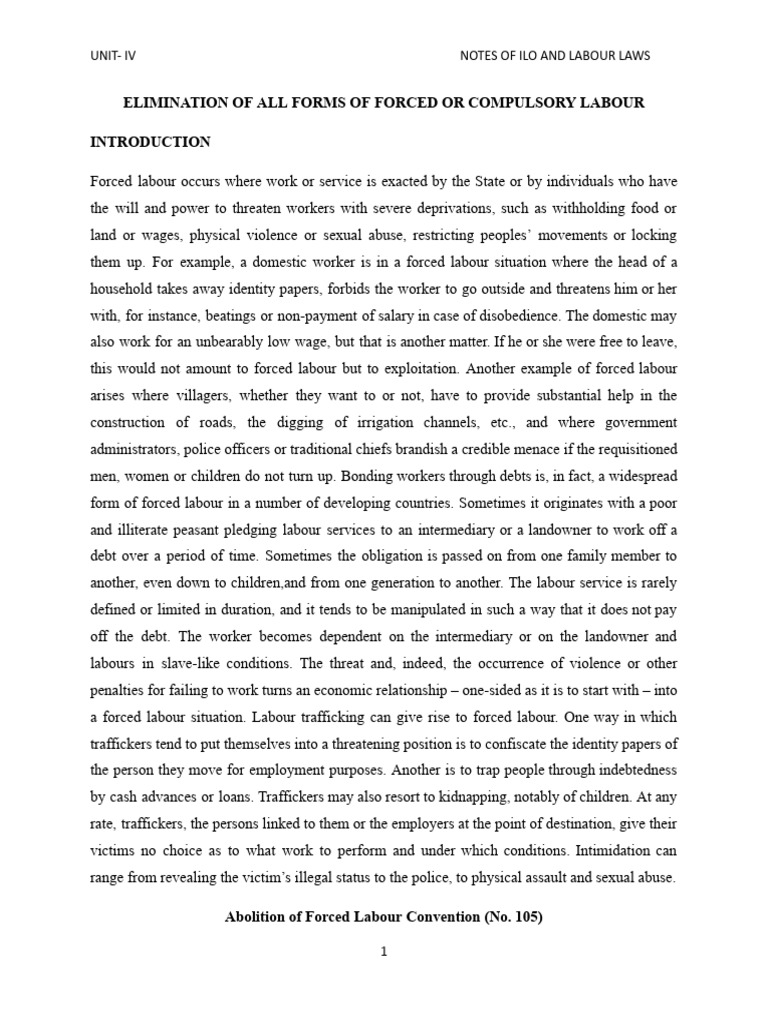 REVISED Notes of Labour Laws and ILO Unit IV | PDF | Cost Of Living ...