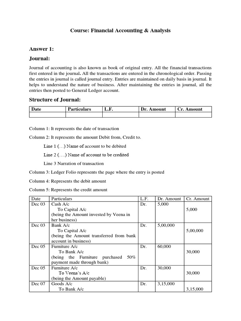 Financial Accounting & Analysis | Download Free PDF | Income Statement ...