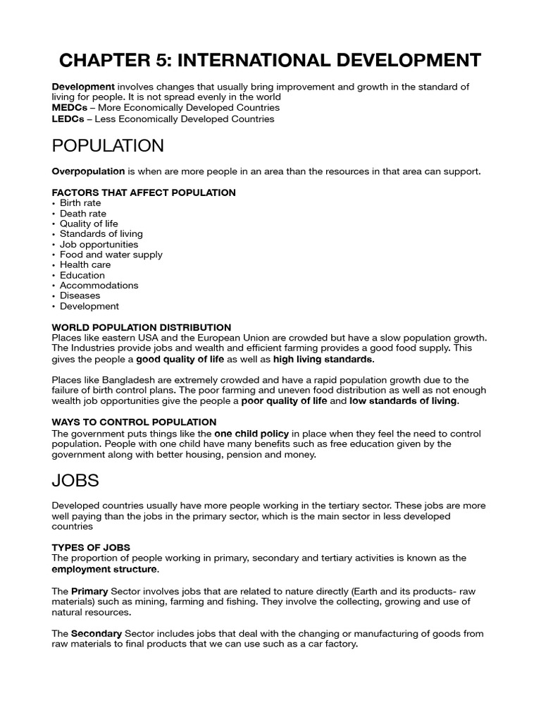 International Development | PDF | Health Care | Developing Country