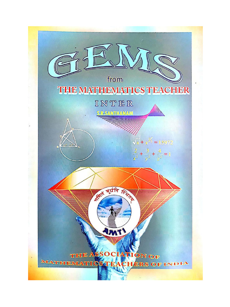 Amti Gems Inter I From The Mathematics Teacher Ramanujan Contest ...
