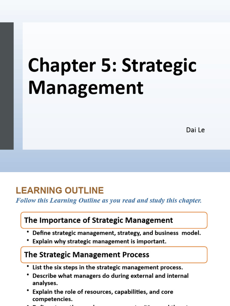 Chapter 5 Strategic Management | PDF | Strategic Management ... Chapter 5 Strategic Management | PDF | Strategic Management ...