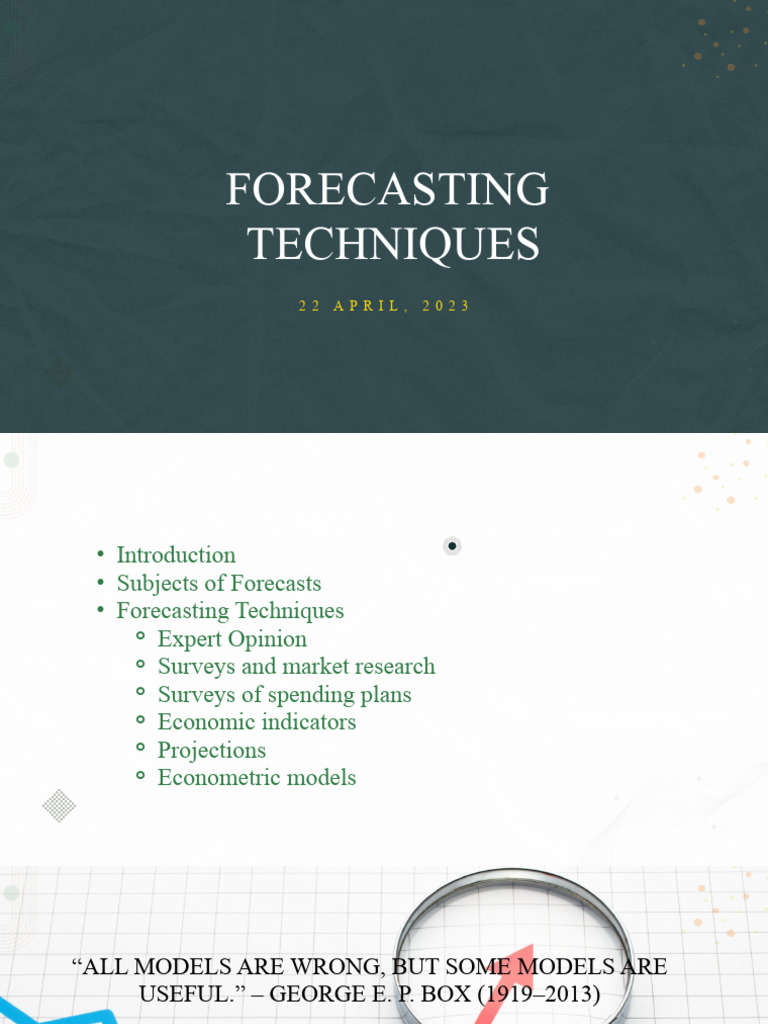 Forecasting and Time Series Analysis | PDF | Forecasting | Survey Methodology
