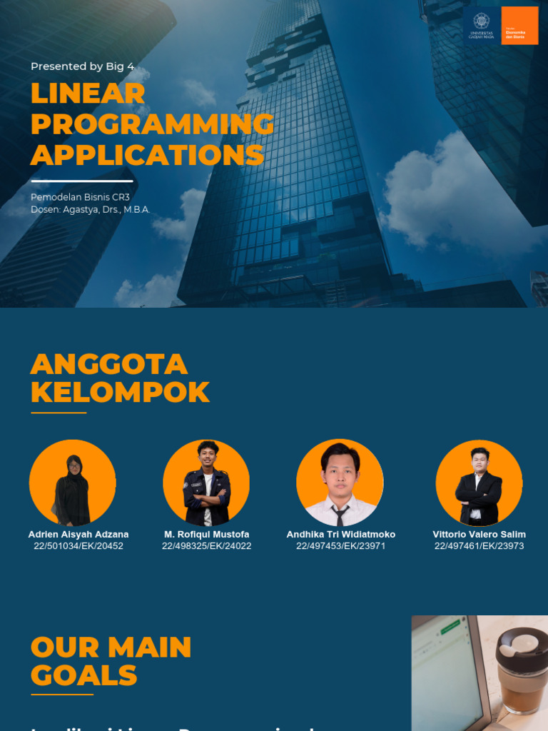 Aplikasi Linear Programming | PDF | Pengelolaan Keuangan & Uang