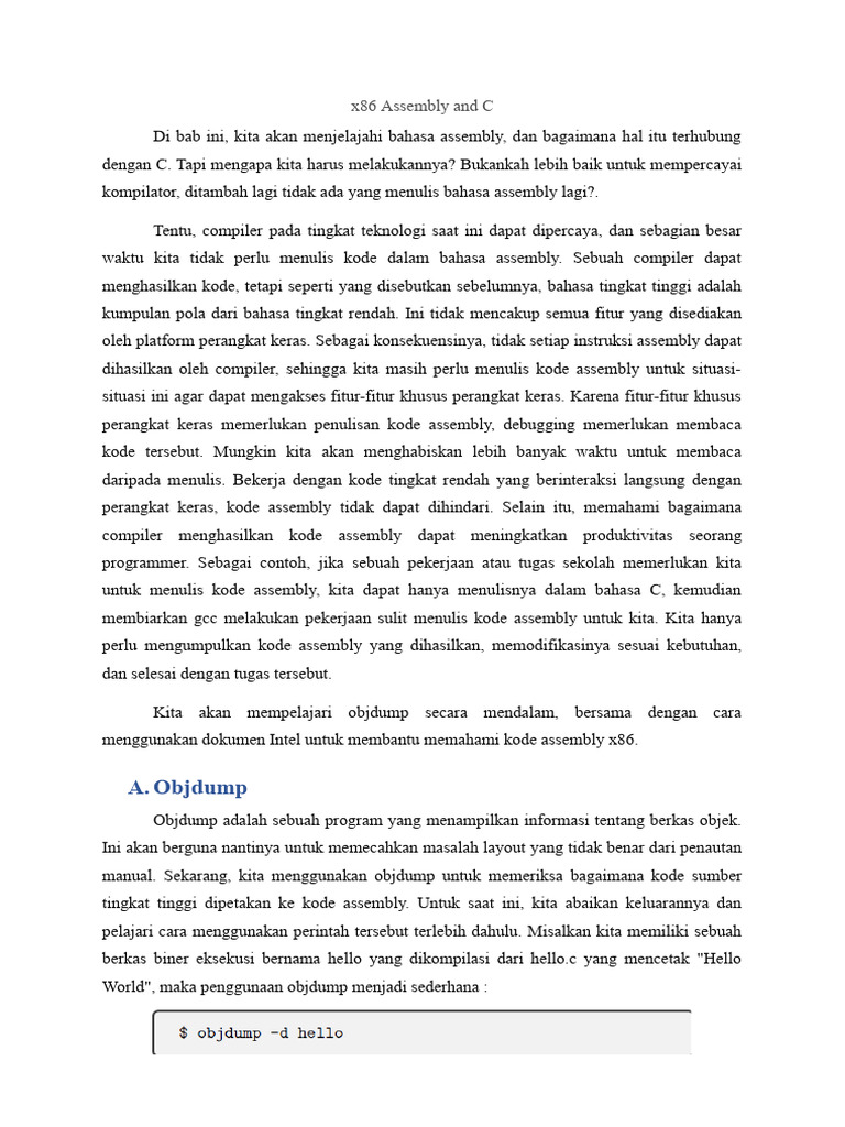 x86 Assembly and C (Translate) | PDF | Komputer