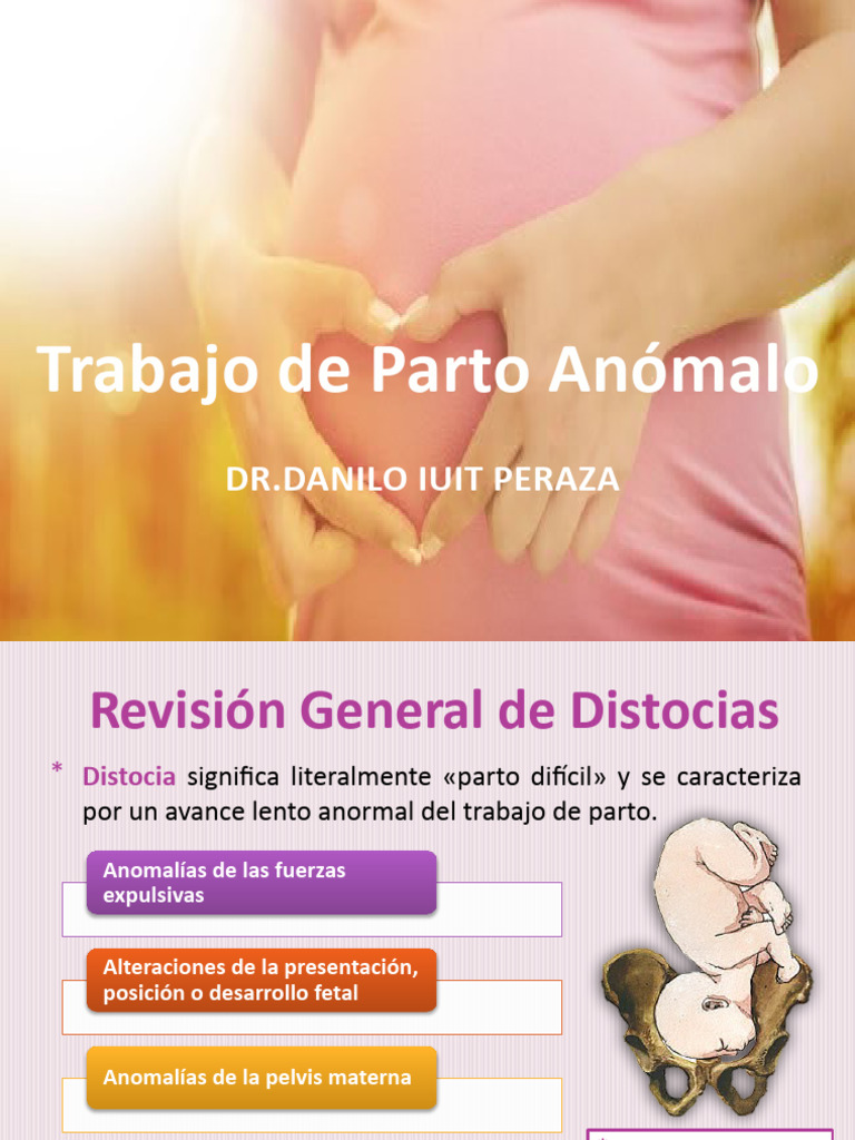 Distocia en el Trabajo de Parto: Causas y Diagnóstico | PDF | Parto ...