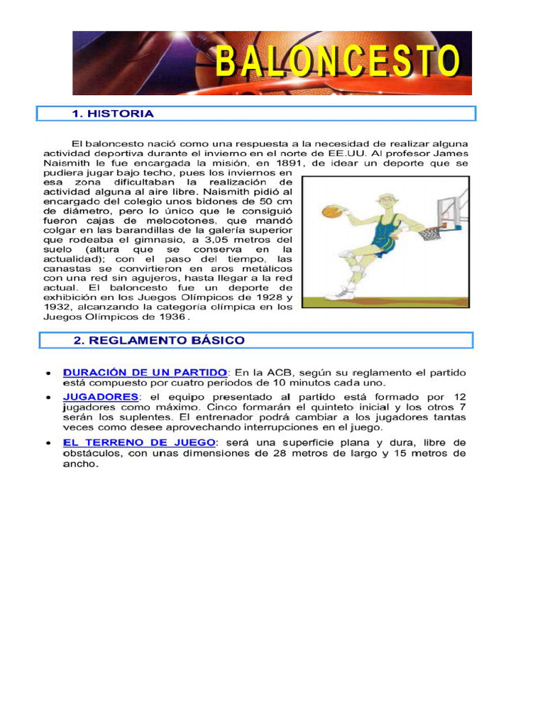 Baloncesto | PDF
