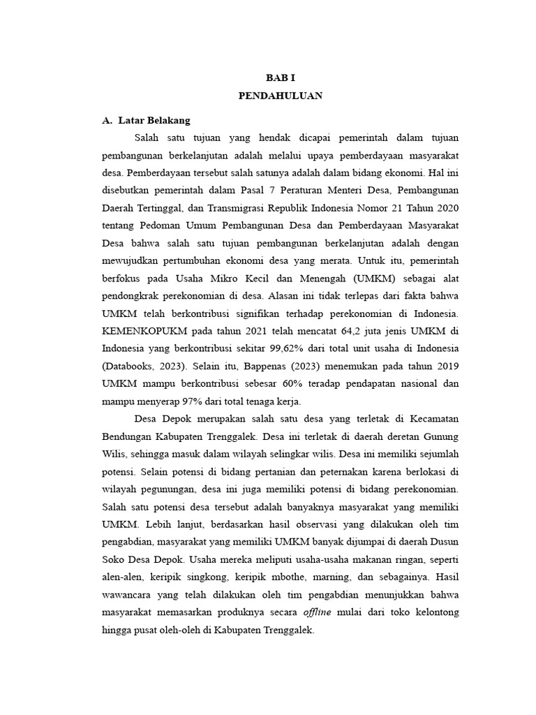 Proker Sosialisasi Re-Branding UMKM | PDF