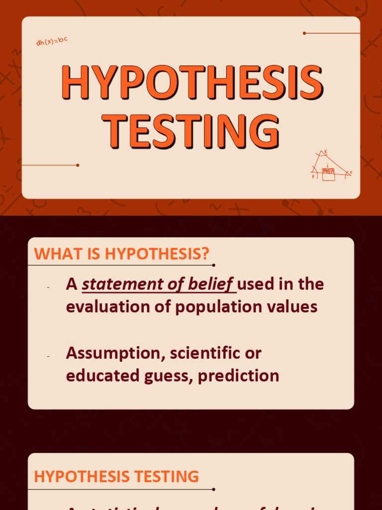 Stats Hypo Testing | PDF | Null Hypothesis | Statistical Hypothesis Testing