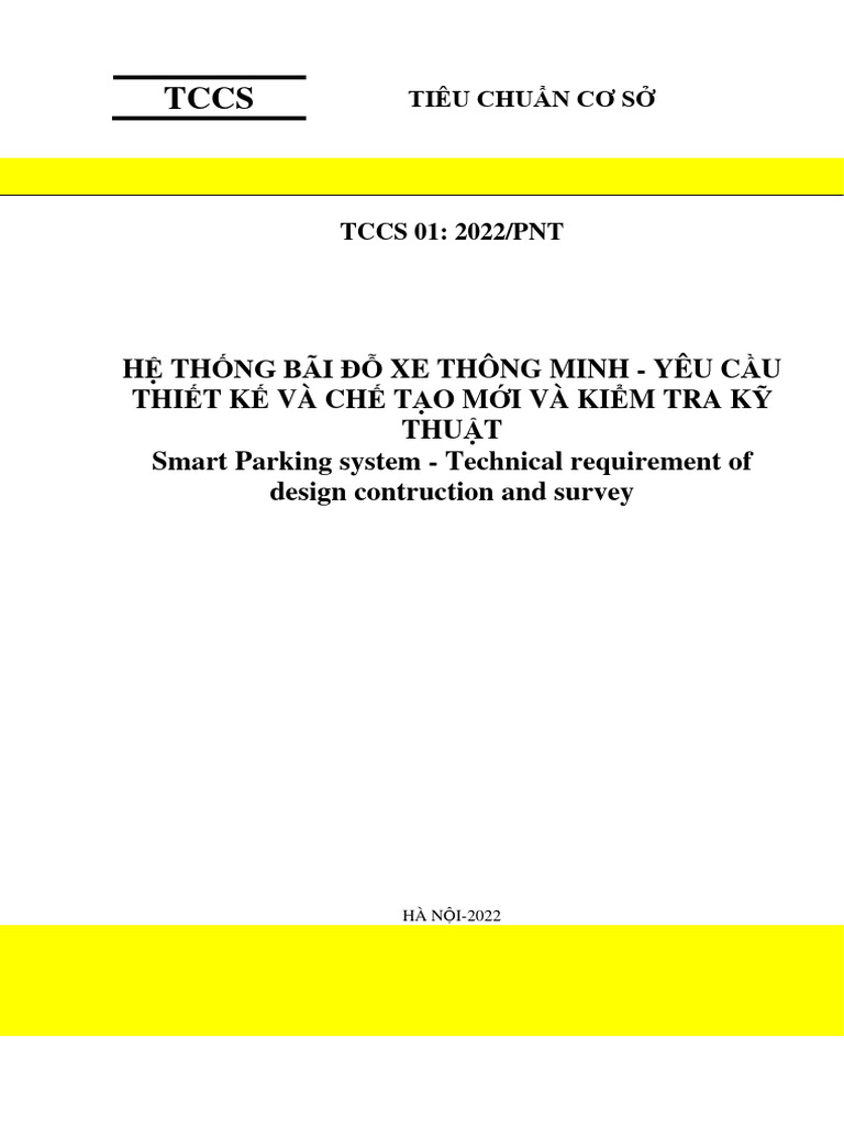 1. TCCS - Yêu Cầu Chung Về BĐX - draft | PDF