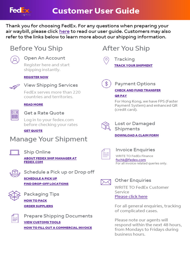 FedEx Shipping Guide: HK to China | PDF | Fed Ex | Invoice