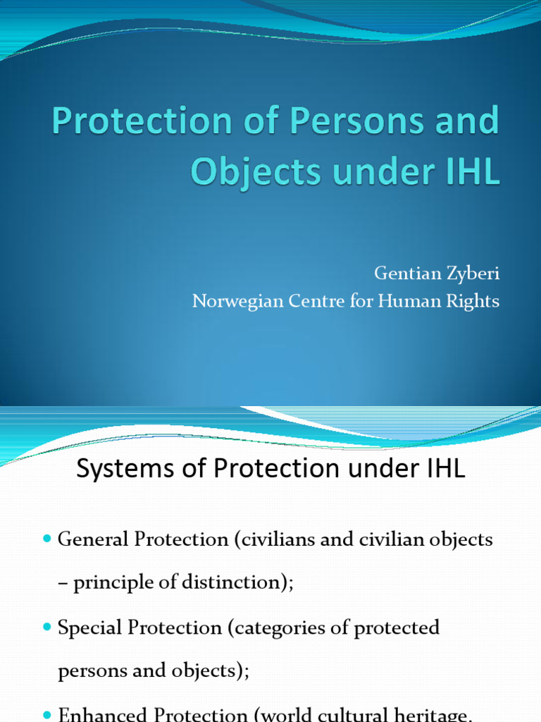 4 - Protected-Persons | PDF | International Humanitarian Law | Geneva ...
