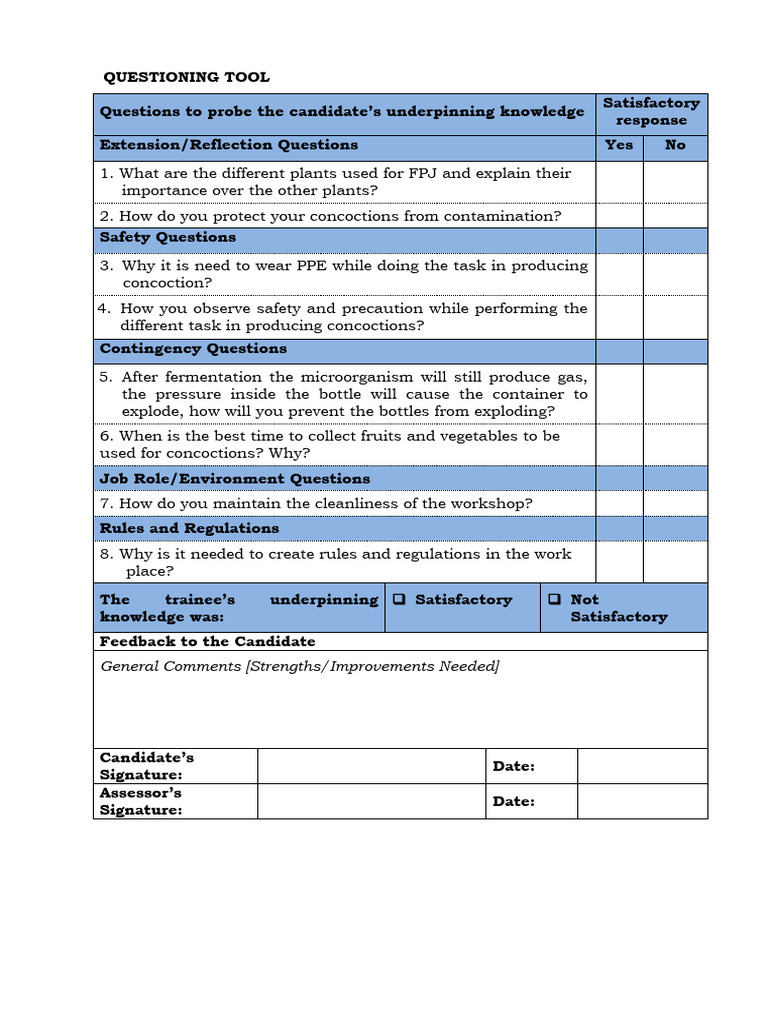 8- Questioning Tool | PDF | Vegetables