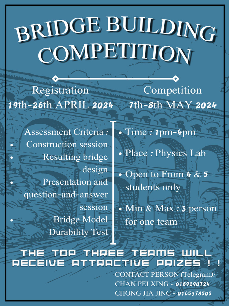 Bridge Building Contest for Students | PDF | Technology & Engineering