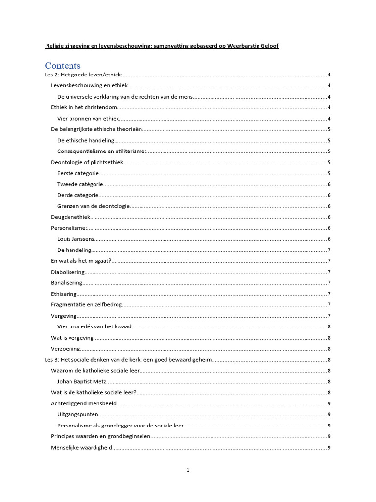 Samenvatting RZL | PDF
