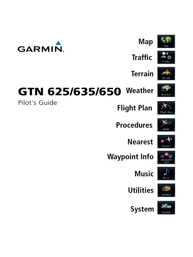 GTN 650 Pilots Guide | PDF | Transponder (Aeronautics) | Navigation