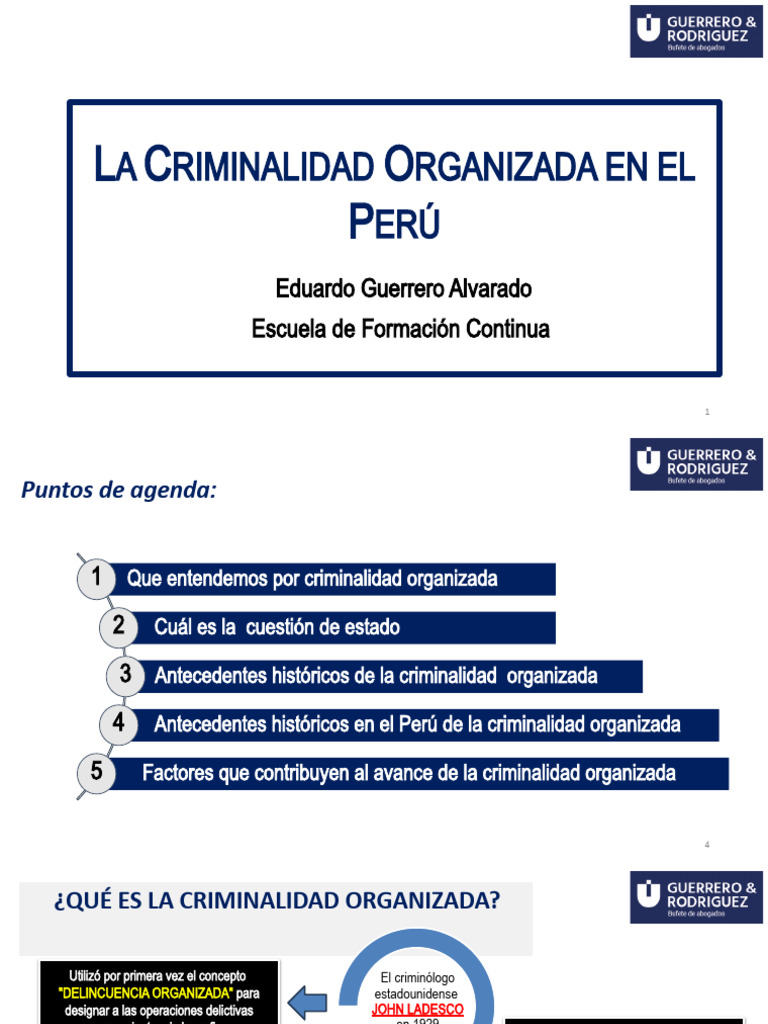 Criminalidad Organizada en Perú | PDF | Crímenes | Crimen y violencia