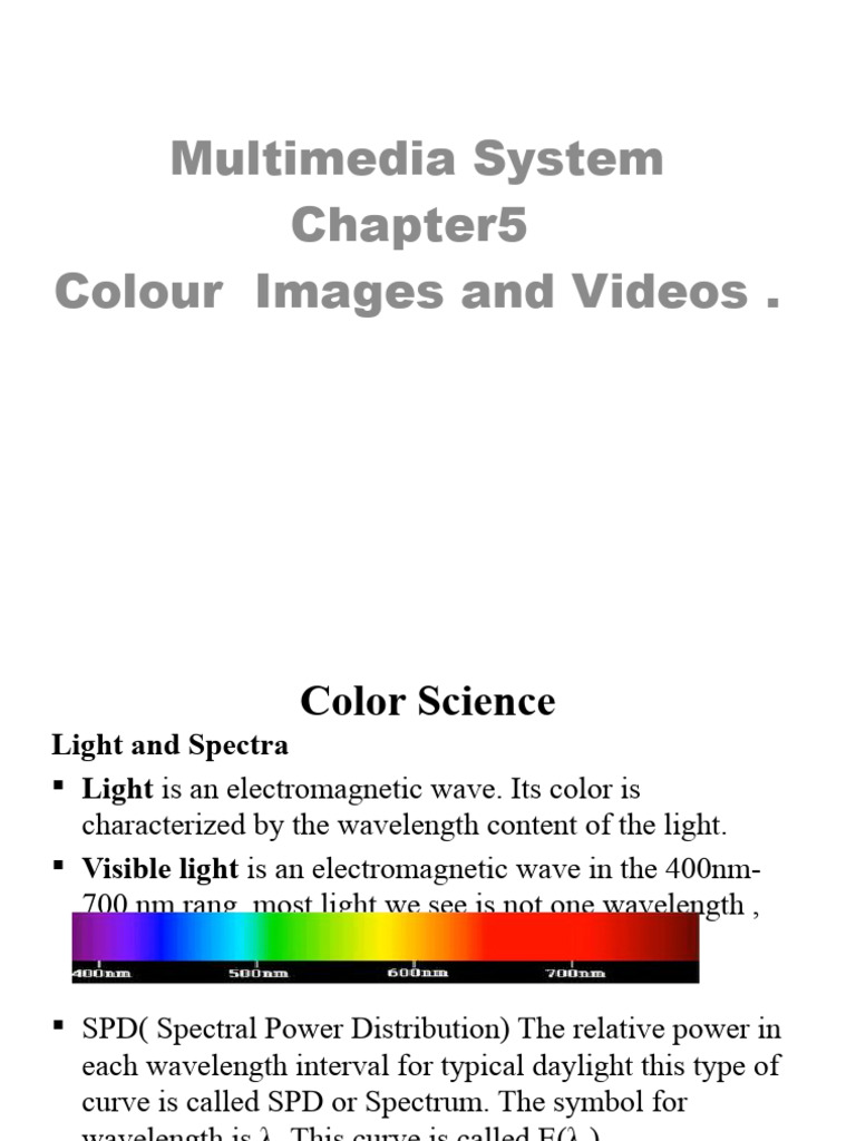 Color Science in Multimedia Systems | PDF | Color | Rgb Color Model