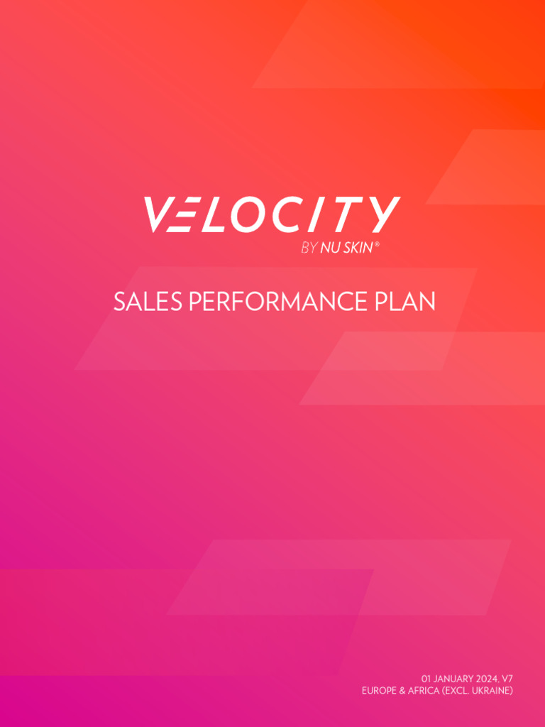Velocity Sales Performance Plan en | PDF | Brand | Pricing