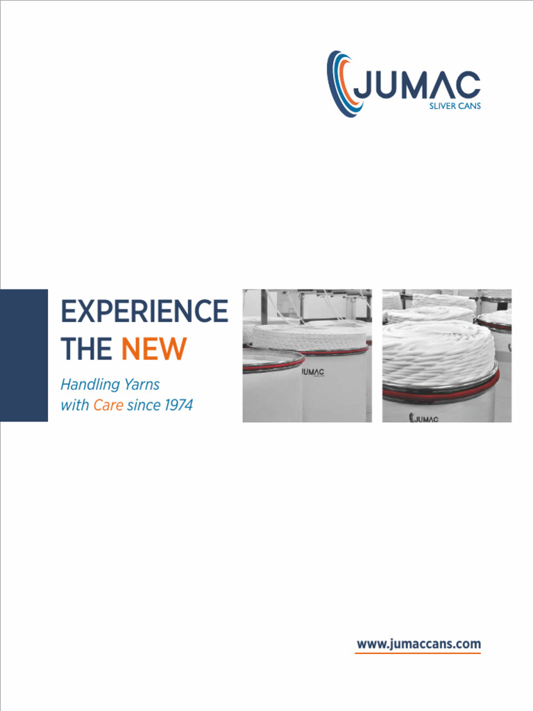 Jumac Sliver Cans English | PDF | Spinning (Textiles) | Textiles