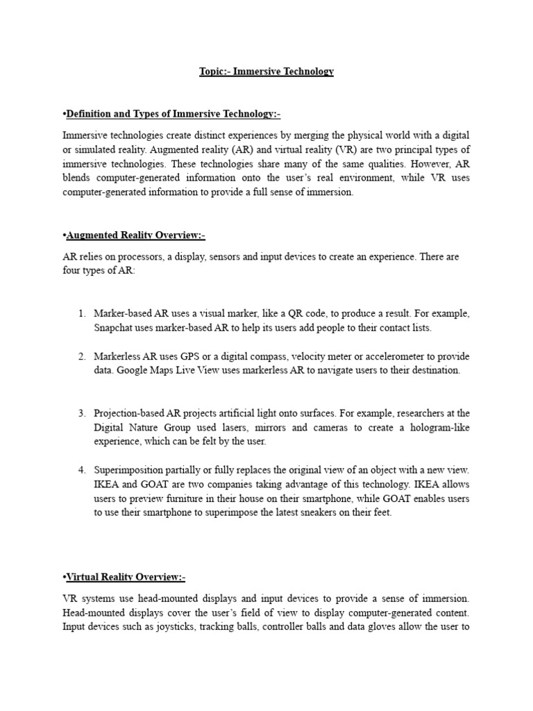 Etm Mircoproject Report | PDF | Virtual Reality | Augmented Reality