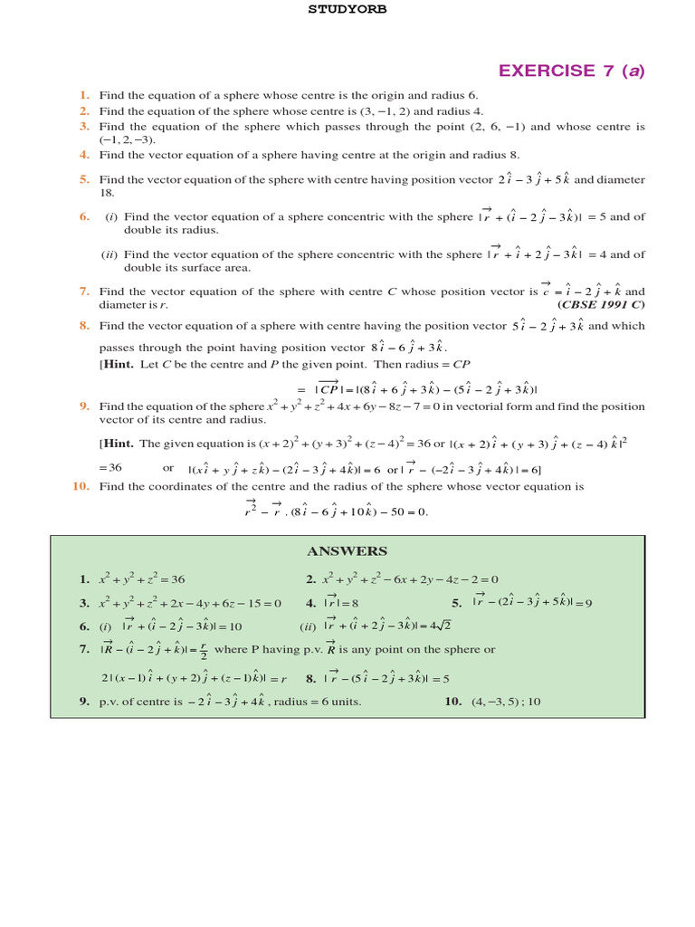7the Sphere | PDF | Sphere | Circle