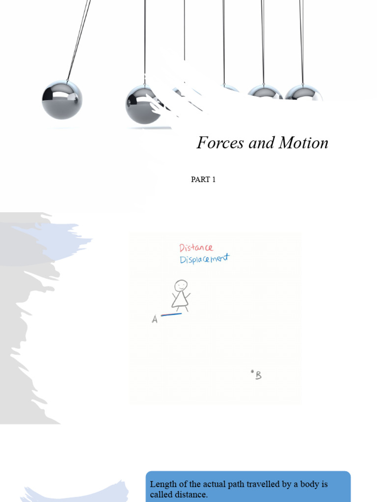 Grade 9 Forces and Motion Part 1 2023-2024 | PDF | Velocity | Distance