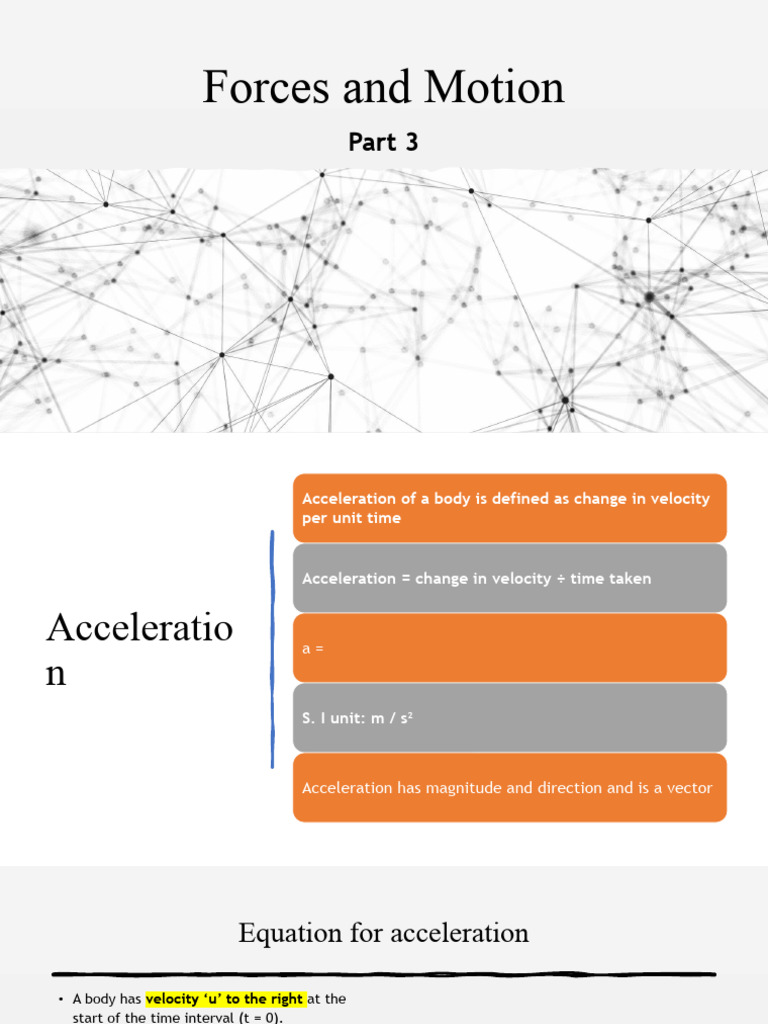 Grade 9 Forces and Motion Part 3 2023-2024 | PDF | Acceleration | Velocity