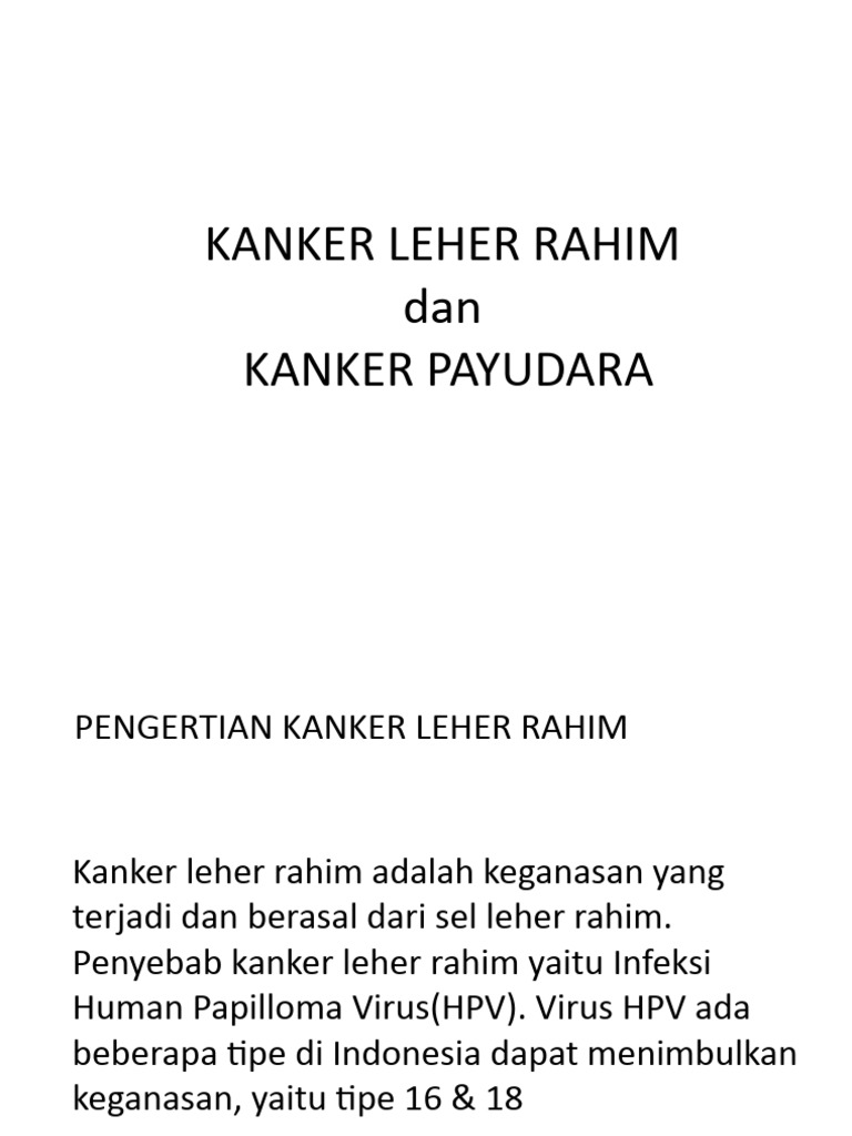 Kanker Leher Rahim | PDF