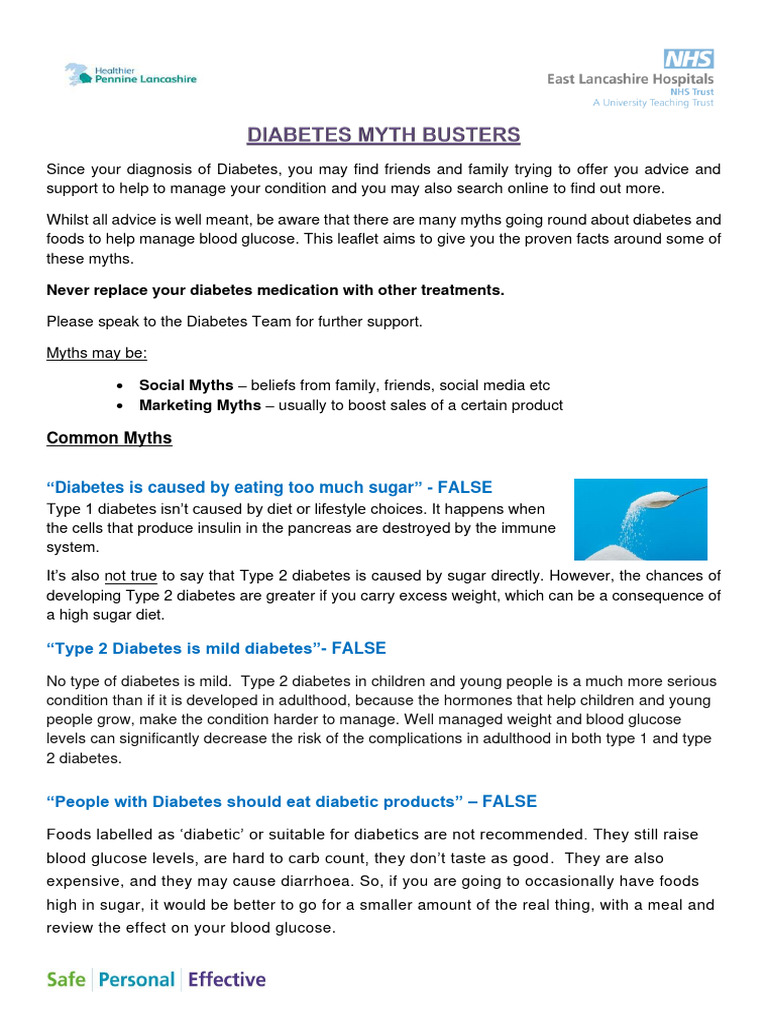Myth Busters | PDF | Diabetes | Carbohydrates