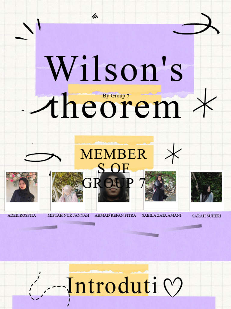 Wilson_Theorem grup 7 revisi | PDF | Prime Number | Algebra