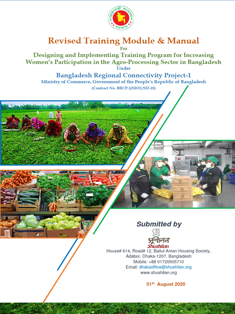 Training - Module - and - Manual-Agro Food | PDF | Hygiene ...