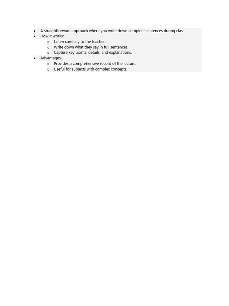 The Sentence Method | PDF