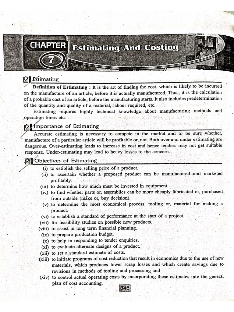 Estimating & Costing | PDF