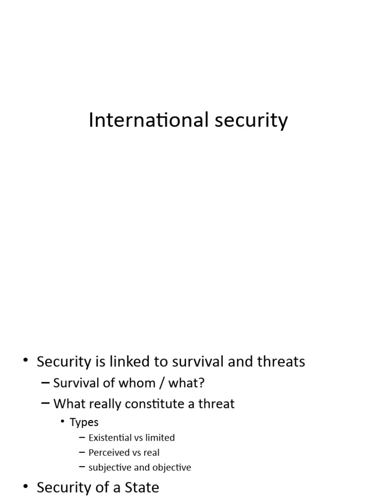 International Security | PDF