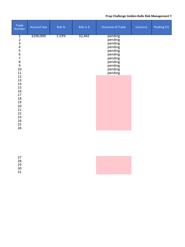 65a5a3a343c6d6587f61b0af_Golden Bullet Tracker | PDF | Business | Risk