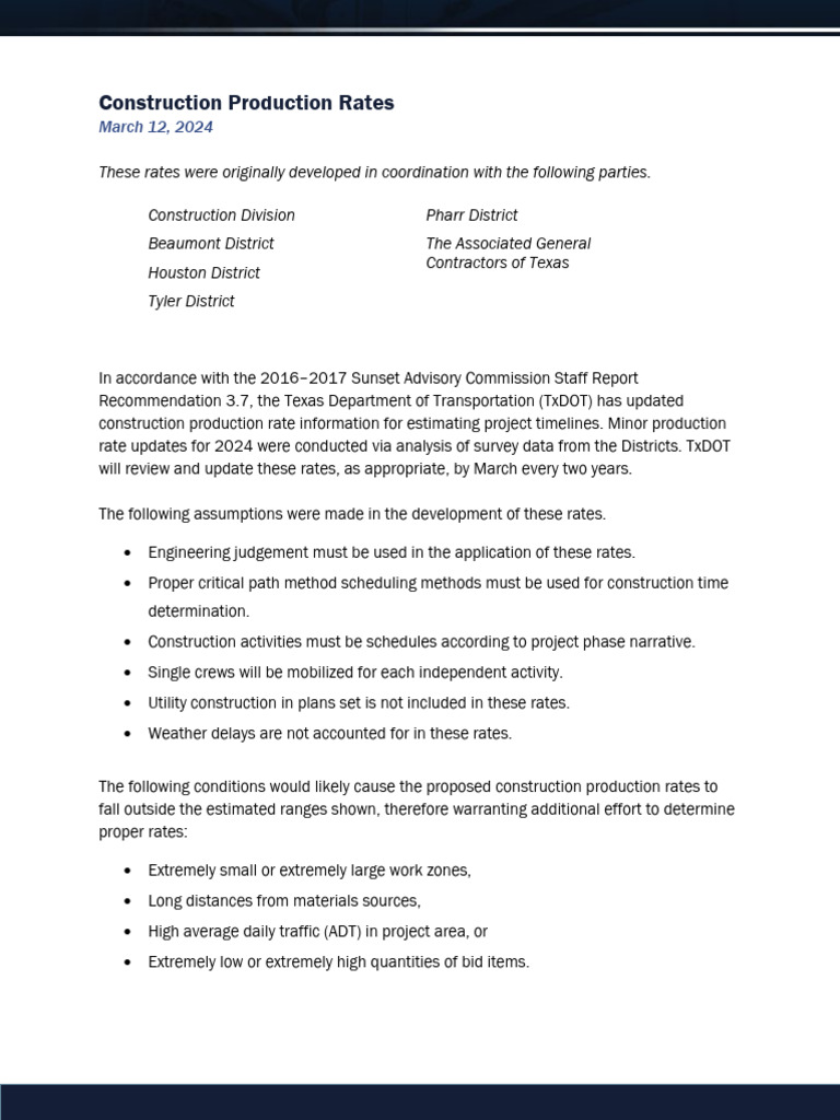 CST Production Rates | PDF | Deep Foundation | Civil Engineering
