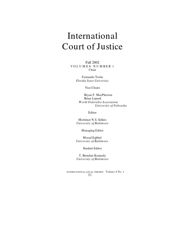 ICJ's Role: Authority or Illusion? | PDF | International Law ...