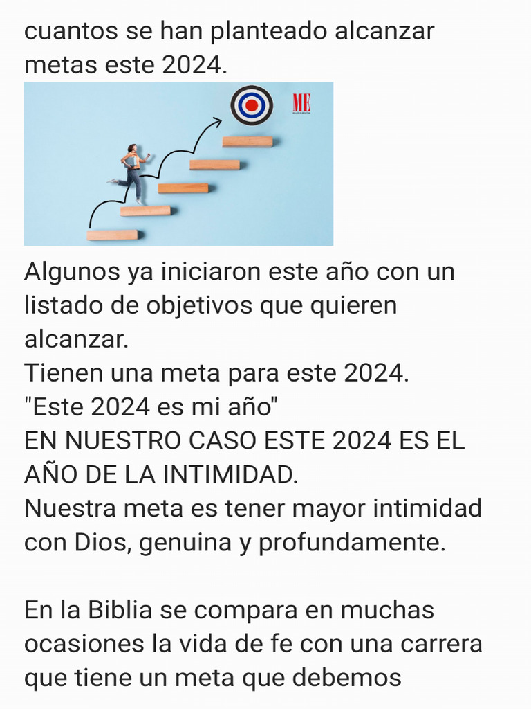 Tienes una meta. | PDF