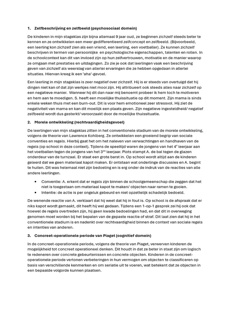 Ontwikkelingspsychologische Aspecten (OM2) | PDF