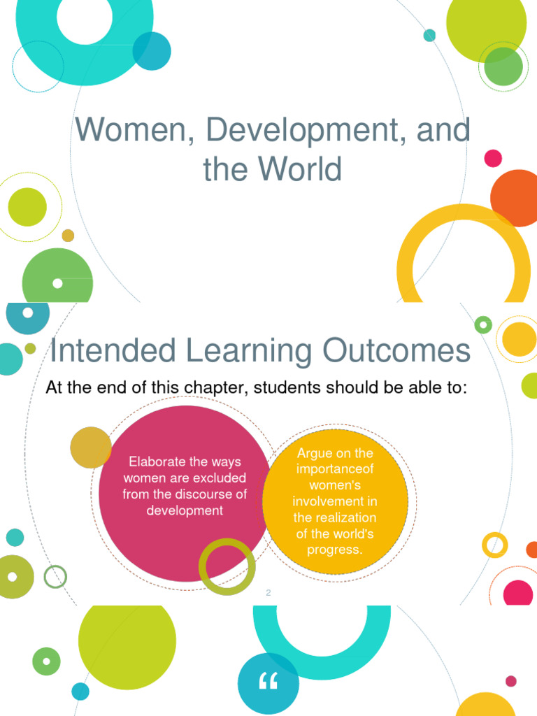 Lesson 3.2. Women, Development, and the World | PDF | Agriculture ...