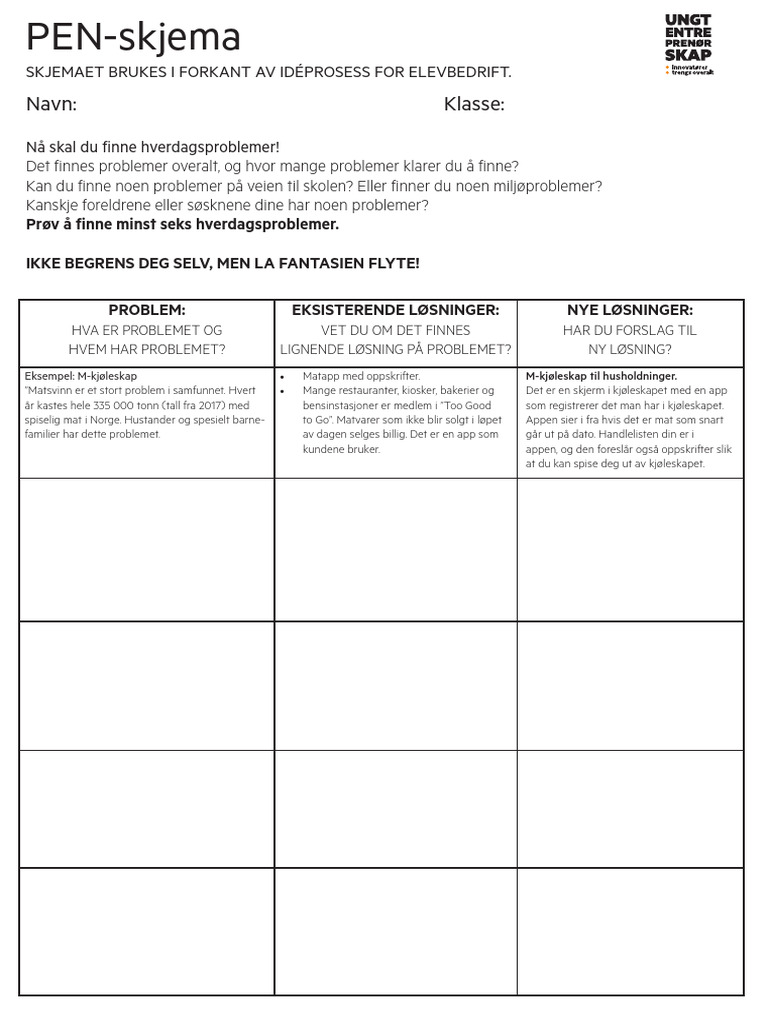 EB-PEN - Skjema | PDF