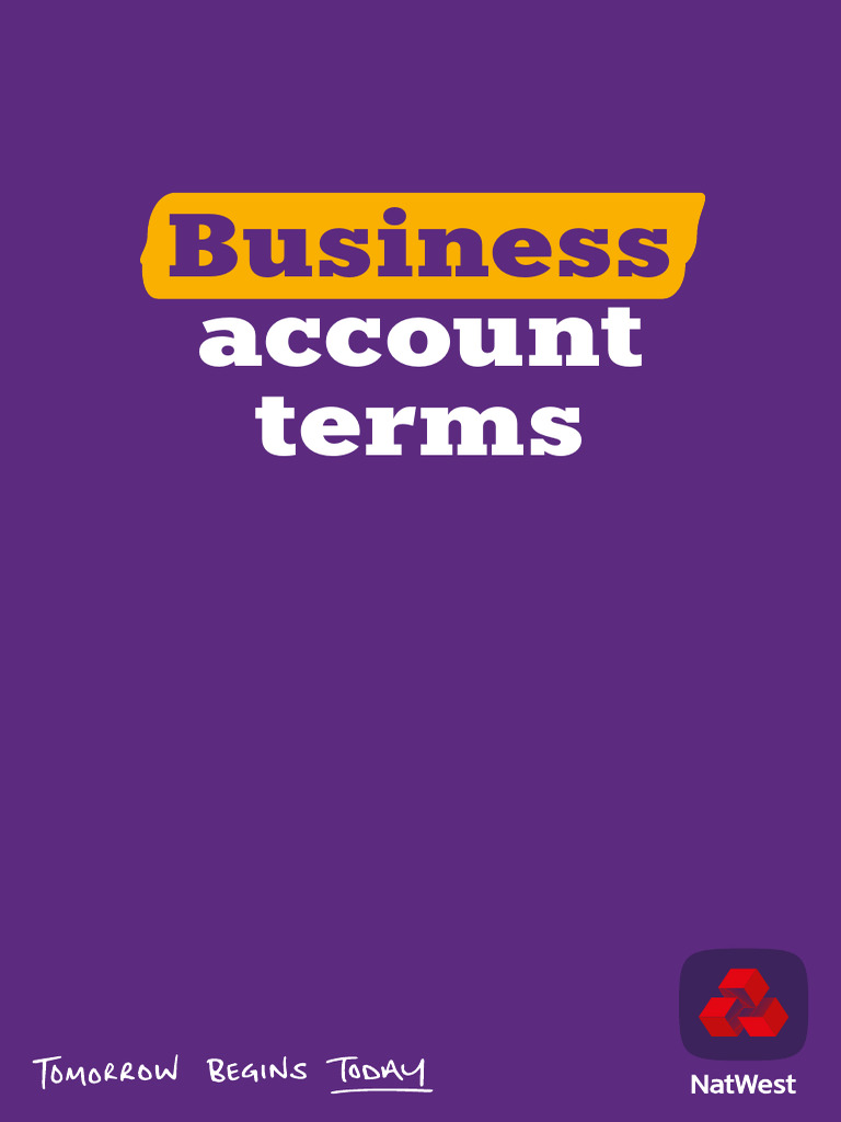 Business Account Terms Guide | PDF | Payments | Cheque