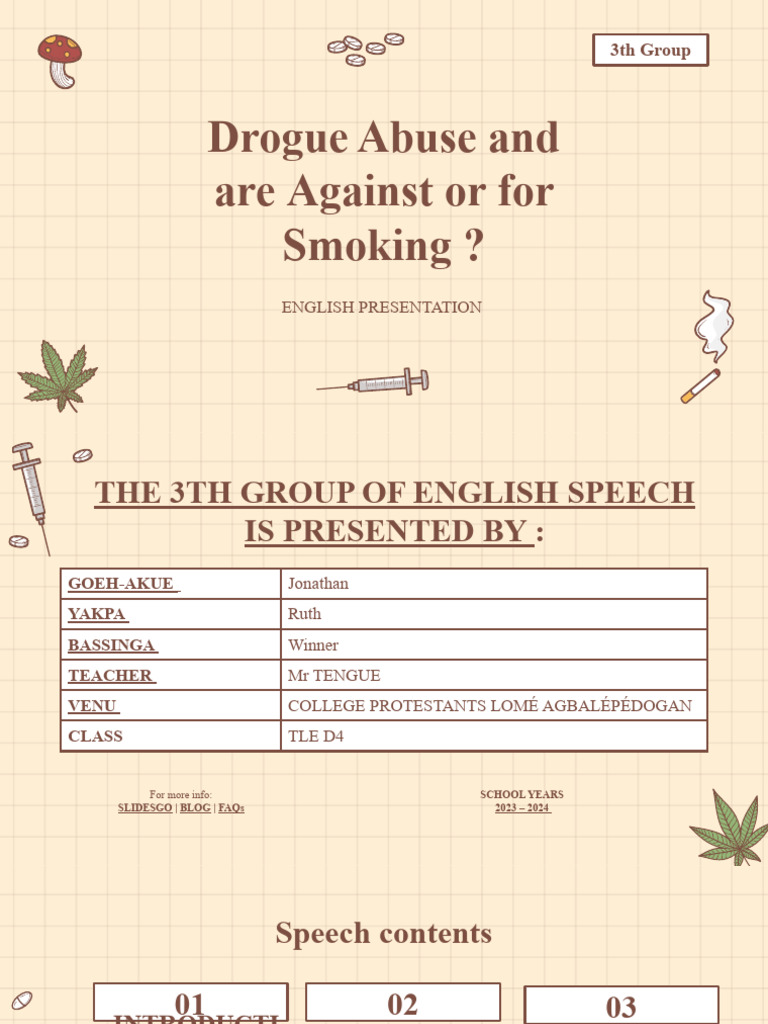 Substance Abuse and Addiction Prevention - Health - 9th Grade by ...