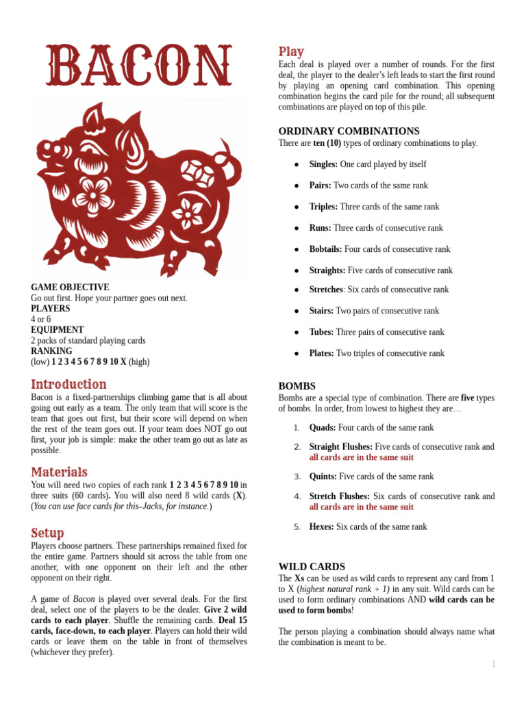 Bacon | PDF | Gaming | Sports