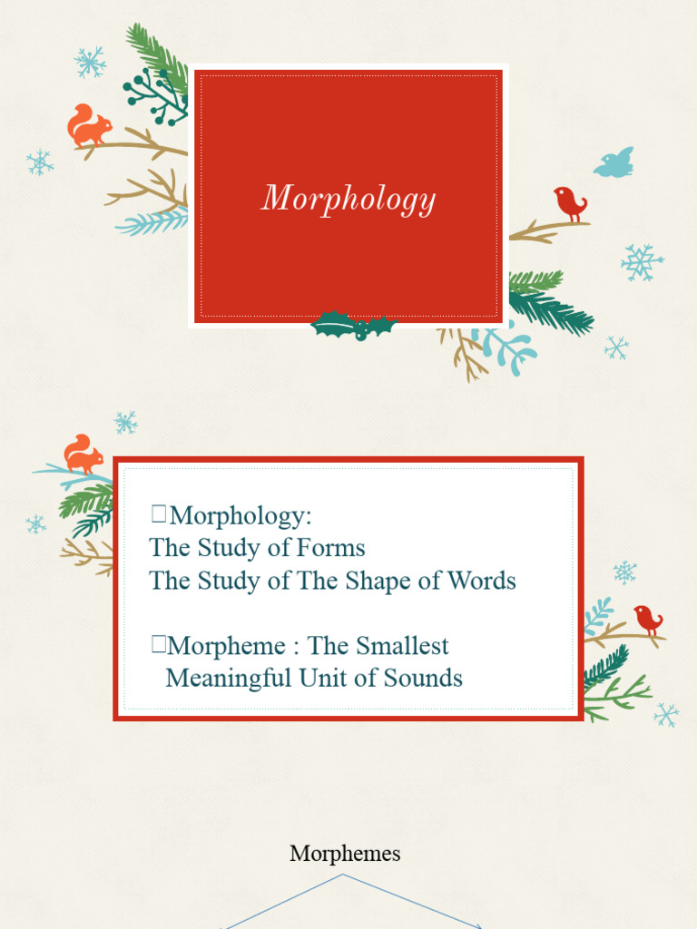 4 - Morphology and Syntax | PDF