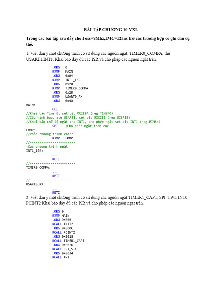 BTVXL Chuong10 Nhom1 AN01 | PDF