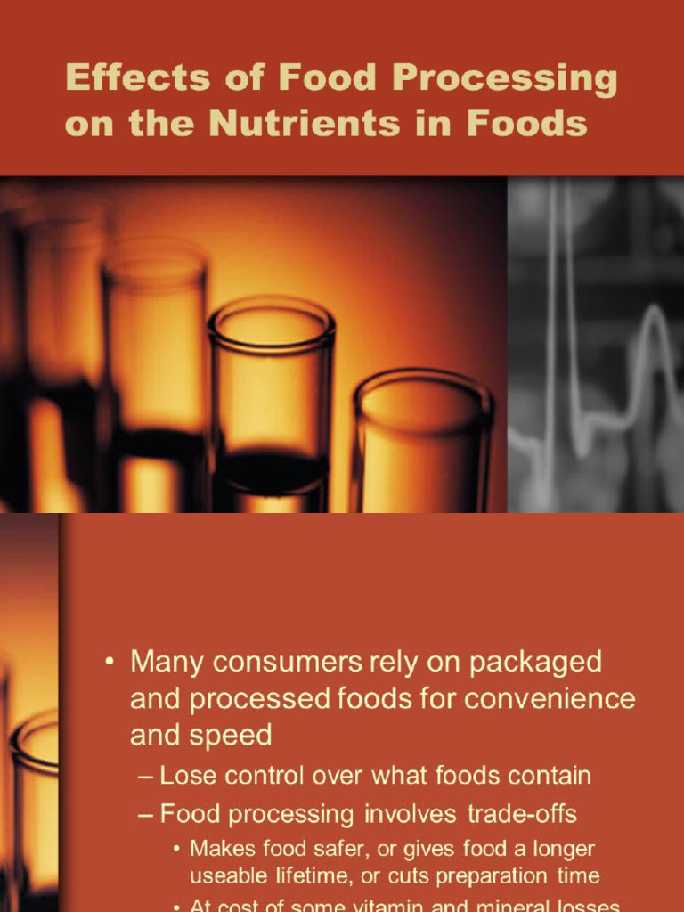 Food Processing & Nutrients Loss | PDF